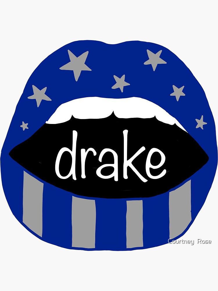 "Drake University Lips" Sticker for Sale by courtneyrose1 | Redbubble