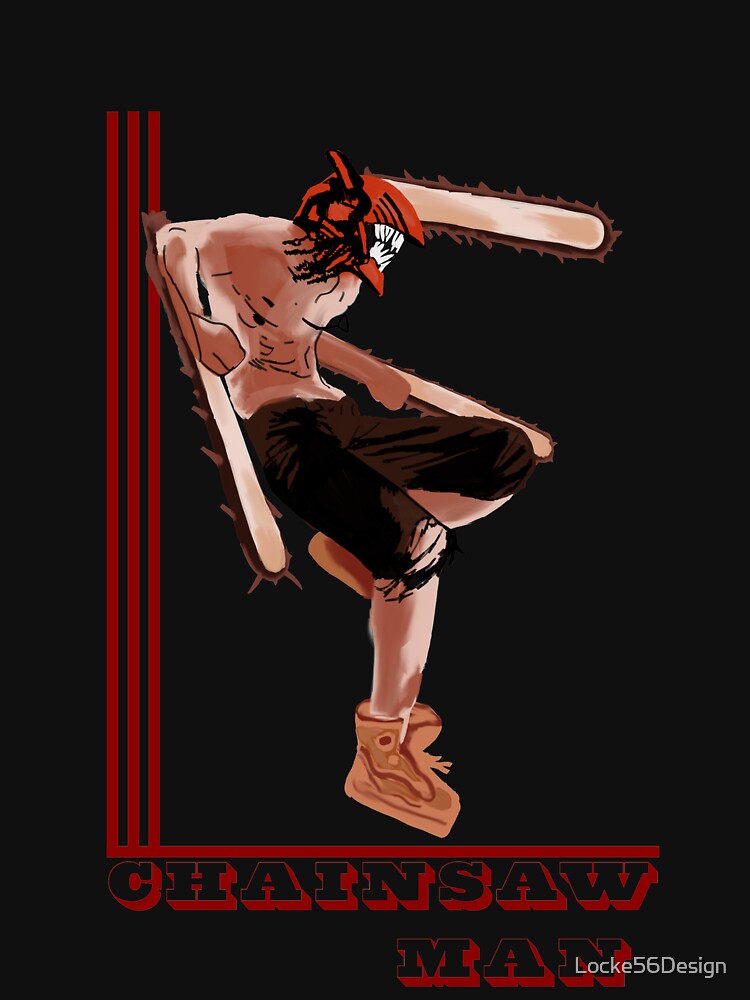 "Chainsaw Man" T-shirt for Sale by Locke56Design | Redbubble | chainsaw ...
