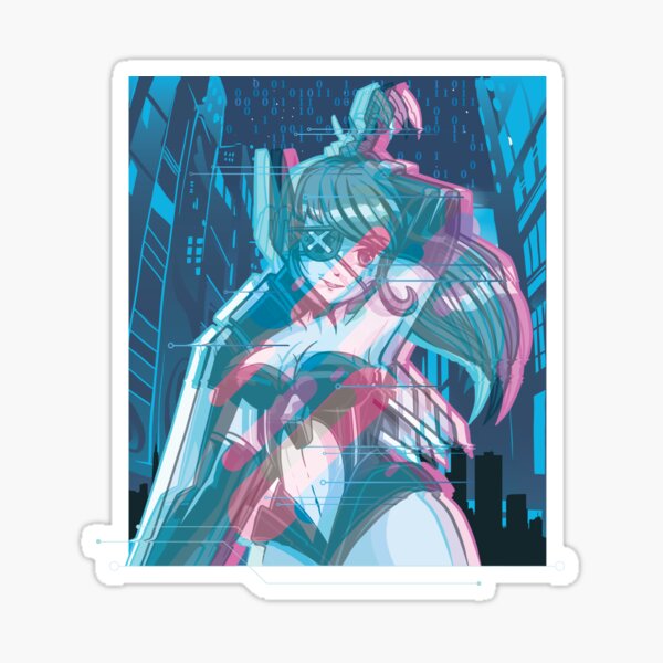 Anime Manga Girl Sticker For Sale By Origato Redbubble