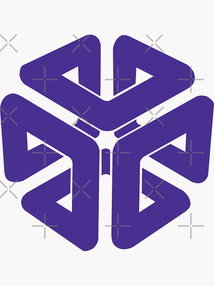 "Silicon Graphics (SGI) cube logo - purple" Sticker for Sale by ...