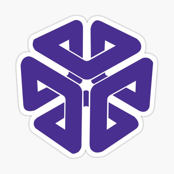 "Silicon Graphics (SGI) cube logo - purple" Sticker for Sale by ...