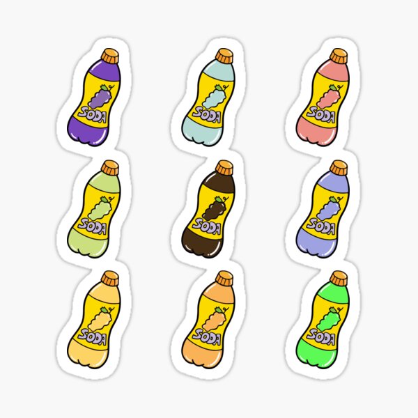 Pegatina «Paquete de refrescos / refresco lindo / refresco / refresco ...