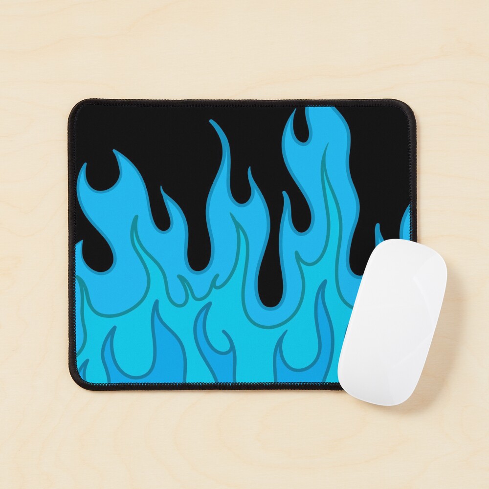 "Stylish Bright Blue Flames!" Art Board Print for Sale by KelseyLovelle ...