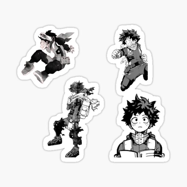 " Deku sticker pack manga version" Sticker for Sale by Hencchi | Redbubble