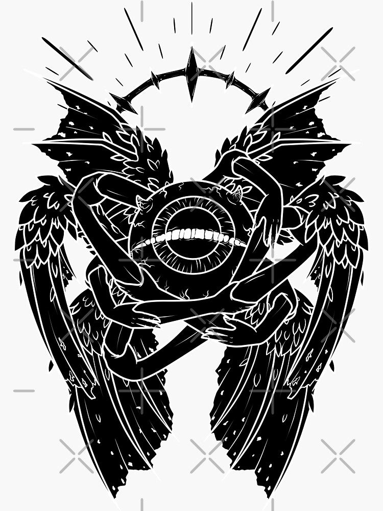 "Divine Devil" Sticker for Sale by KvoorsDesigns | Redbubble