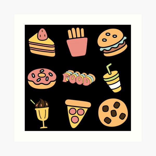 "Junk Food Doodle Pack / Cute Junk Food / Junk Food doodle / Doodle's ...