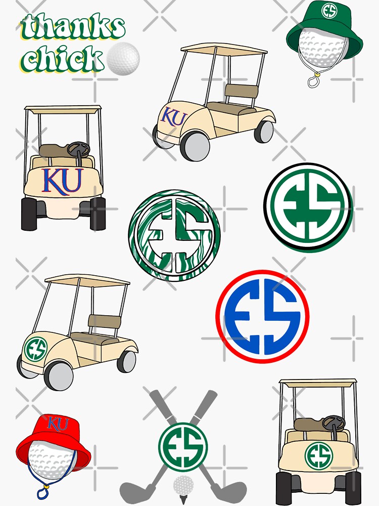 "evans scholars ku sticker pack" Sticker by andreariv | Redbubble