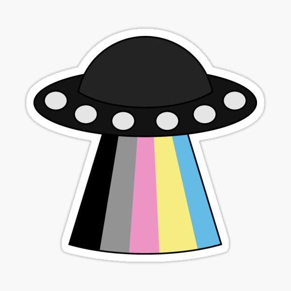 "Polygender UFO" Sticker for Sale by nighttimenap | Redbubble