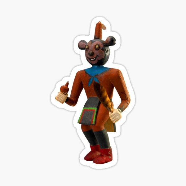 "Native American mouse kachina" Sticker for Sale by RapTops | Redbubble