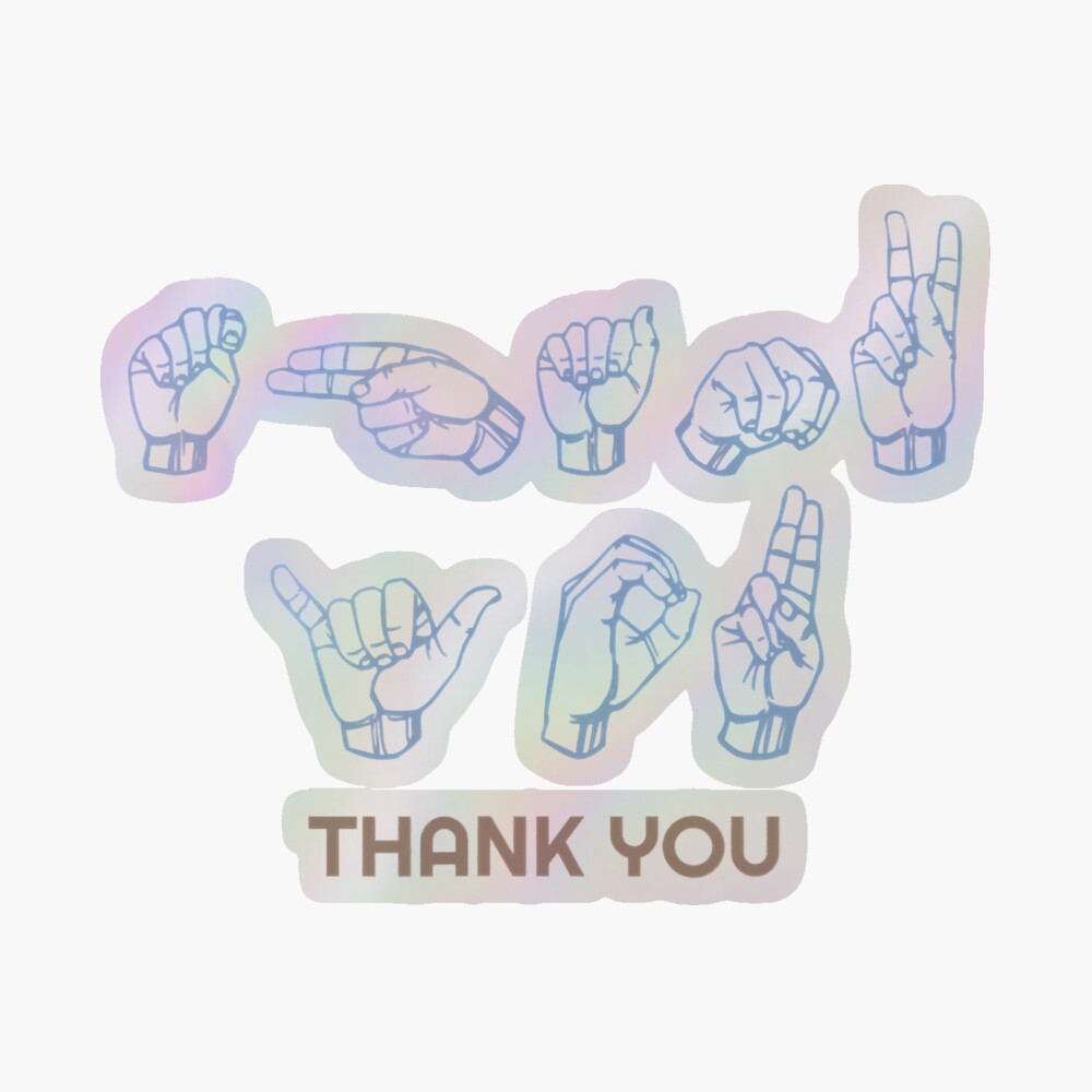 Sign Language Thank You Cards Sign Language Thank You Clipart Asl In