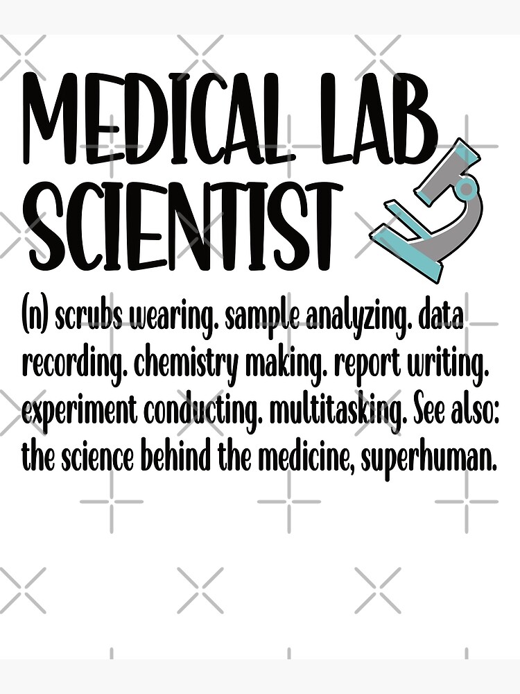 Medical Lab Scientist Medical Laboratory Science Premium Matte Vertical ...