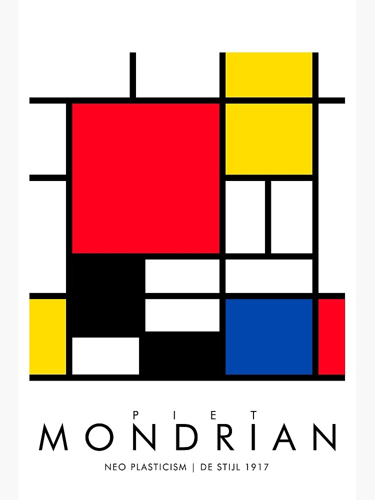 "MONDRIAN POSTER" Poster for Sale by POP-ART-STUDIO | Redbubble