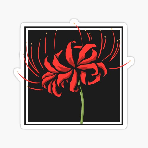 "Red Spider Lily" Sticker for Sale by MiabeArt | Redbubble