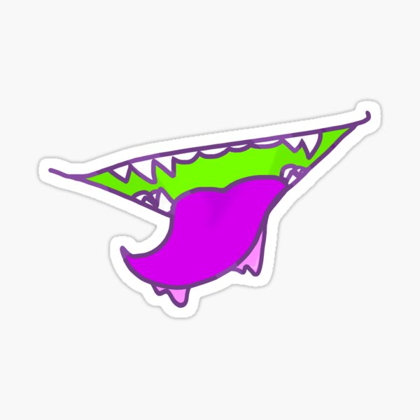 "hehe t e e t h" Sticker for Sale by MoldyTeabag | Redbubble