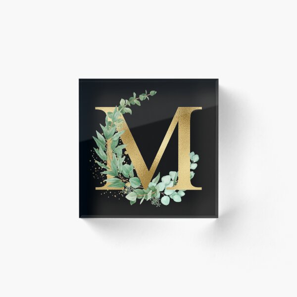 "Gold alphabet M letters,T-Shirt, women ,wedding, girls, Alphabet ...