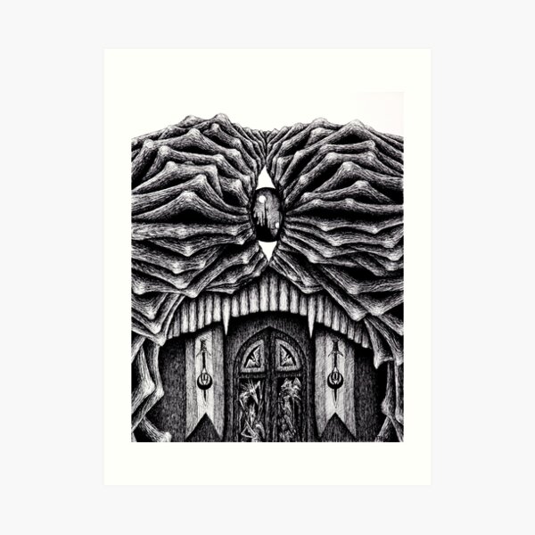 "Arcane Gateway - Ink Drawing by Frank Heiler" Art Print by ...