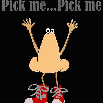 "Funny Pick Me Nose Pun Cartoon" Poster for Sale by naturesfancy ...