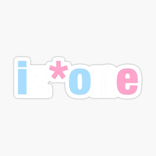 "izone logo name transparent transgender" Sticker for Sale by ...