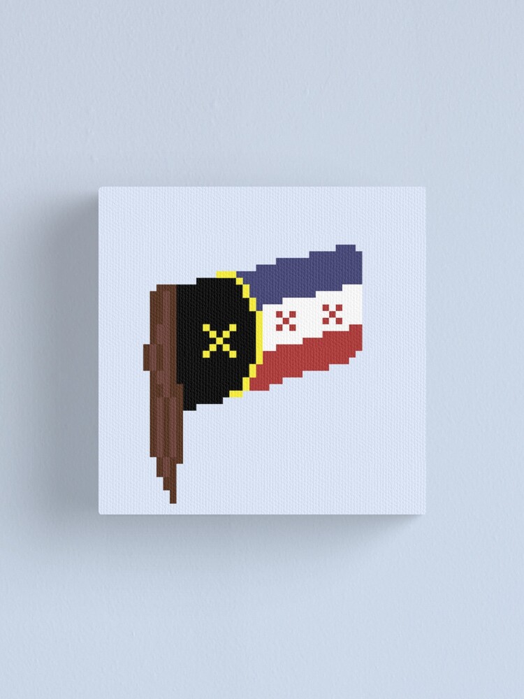 "pixel lmanberg flag dsmp" Canvas Print for Sale by sezalilly | Redbubble