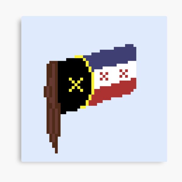 "pixel lmanberg flag dsmp" Canvas Print for Sale by sezalilly | Redbubble