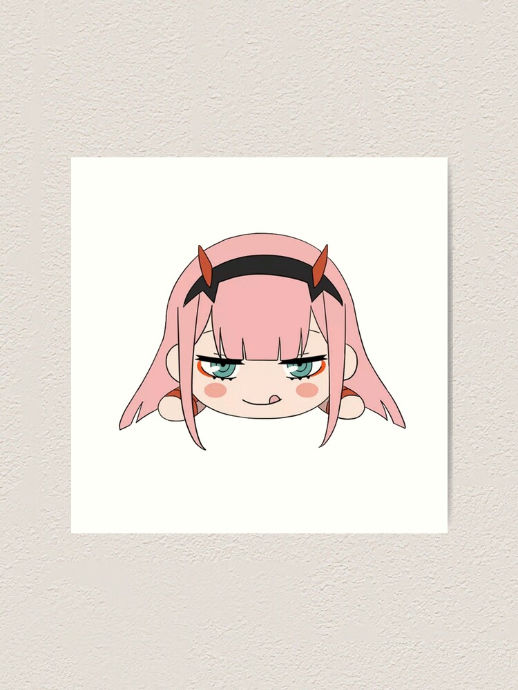 "Zero Two Cartoon" Art Print for Sale by Jeffee | Redbubble