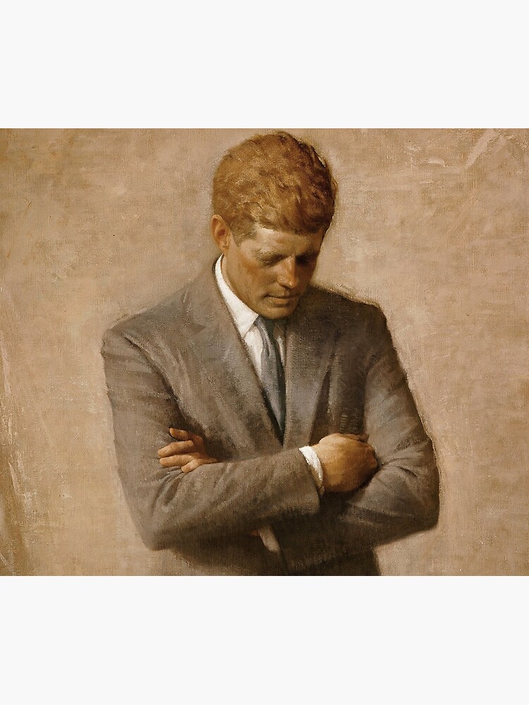 "John F Kennedy Official Portrait by Aaron Shikler" Mouse Pad by ...