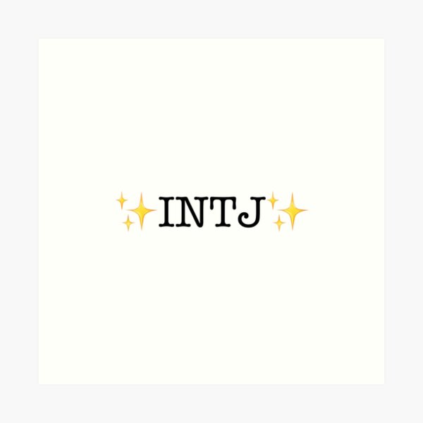 "INTJ Label Emoji Star" Art Print for Sale by mashasuperstar | Redbubble