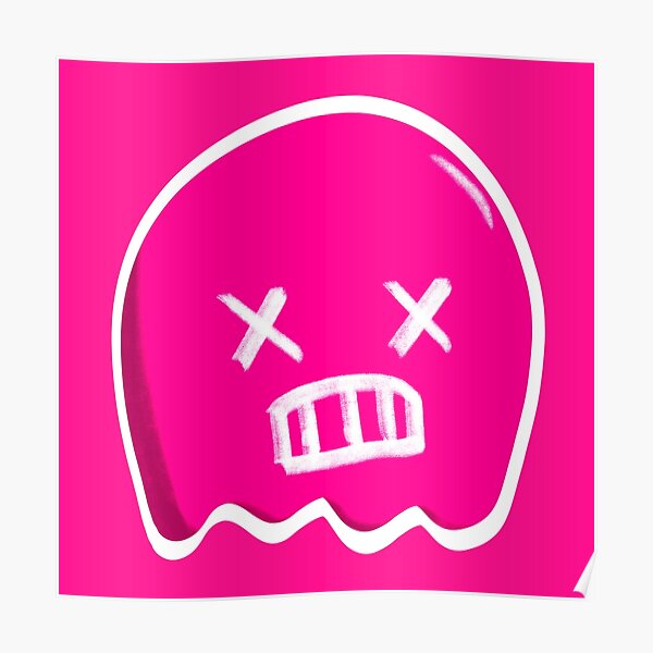 "Game Over Ghost" Poster by Ghostees | Redbubble