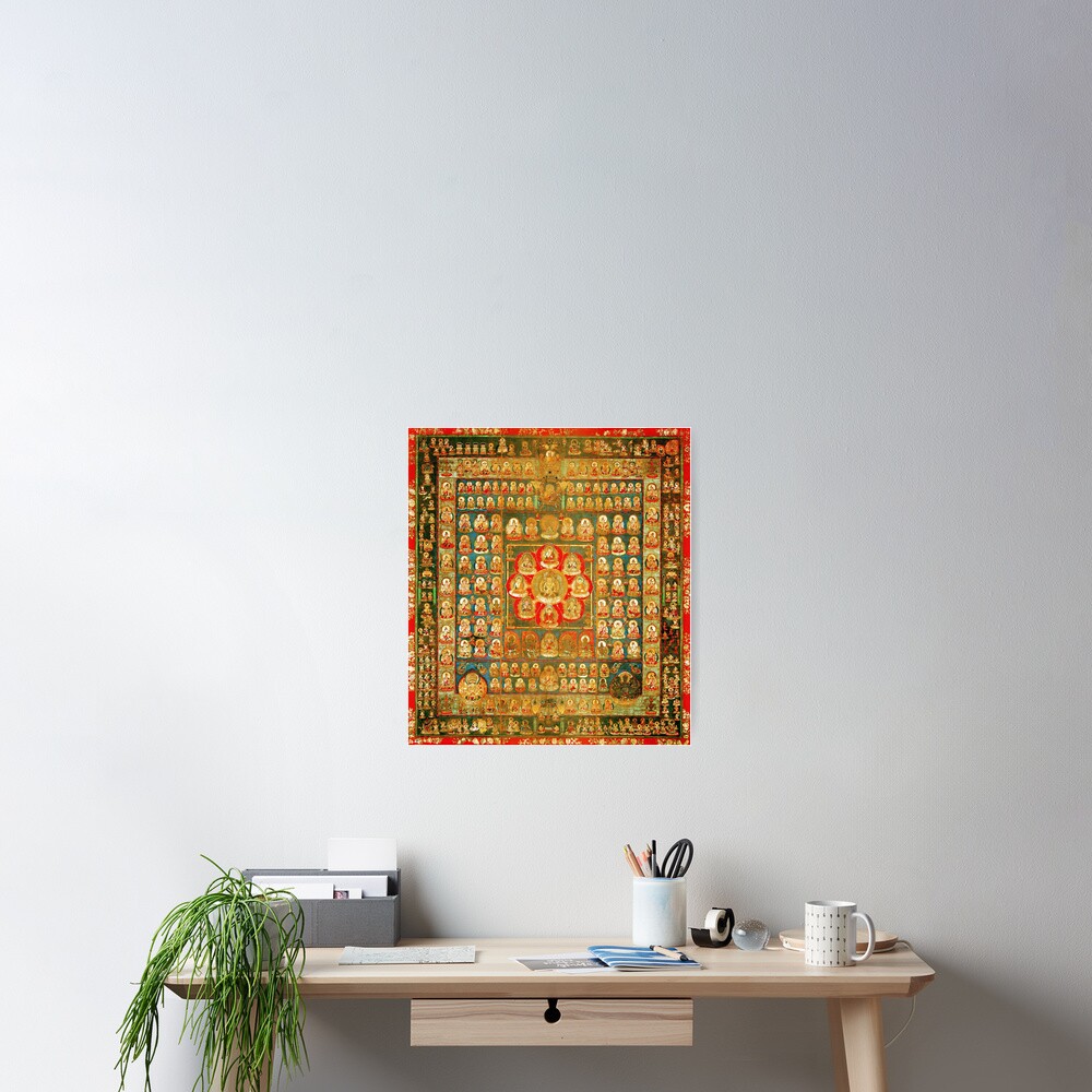 "Buddhist Mandala 63 Womb Realm" Poster by GuyBlank | Redbubble