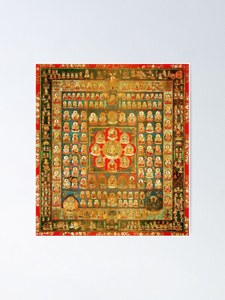 "Buddhist Mandala 63 Womb Realm" Poster for Sale by GuyBlank | Redbubble