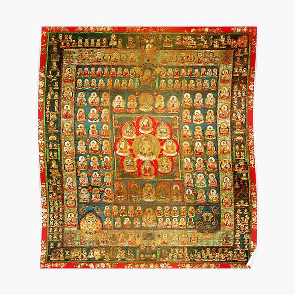 "Buddhist Mandala 63 Womb Realm" Poster for Sale by GuyBlank | Redbubble