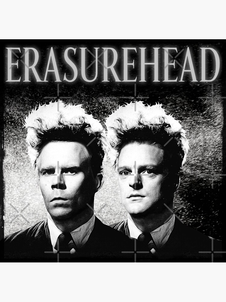 "Erasurehead ))(( Erasure Eraserhead Mash-Up" Sticker for Sale by ...