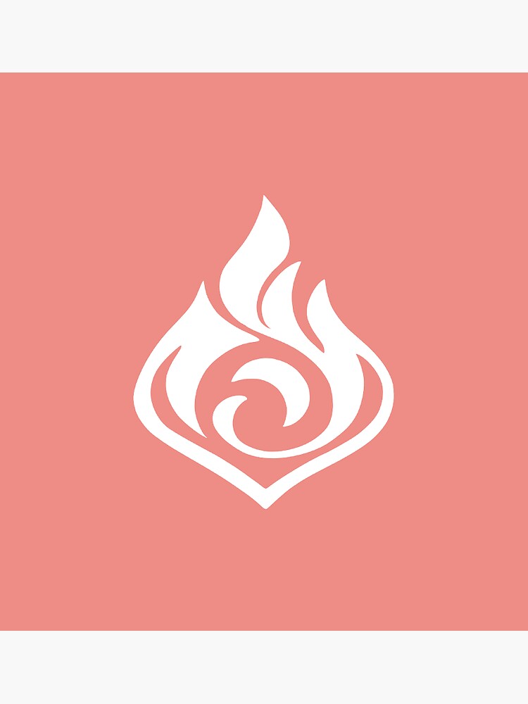 "GENSHIN IMPACT - PYRO RED LOGO (SOFT)" Sticker for Sale by Tischy-Art ...
