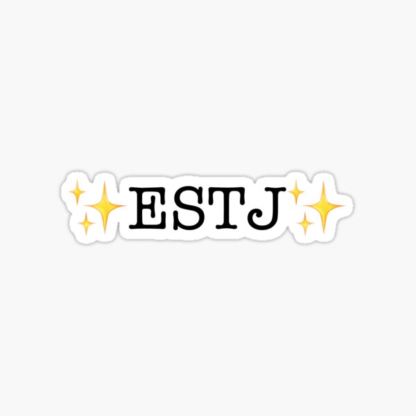"ESTJ Personality Label" Sticker for Sale by mashasuperstar | Redbubble