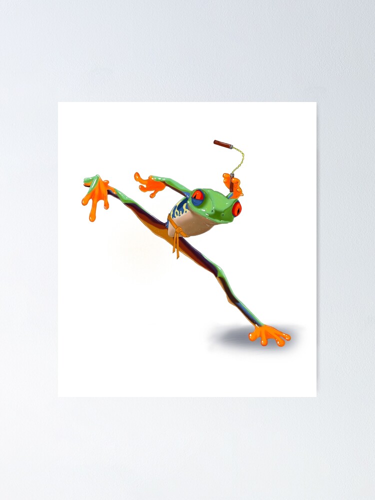 "The karate frog" Poster for Sale by YanaShap | Redbubble