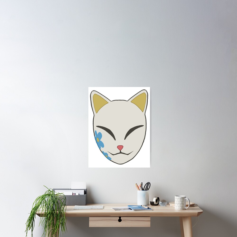 "Fox Warding Mask Slayer of Demons " Poster by EmilyCreations | Redbubble
