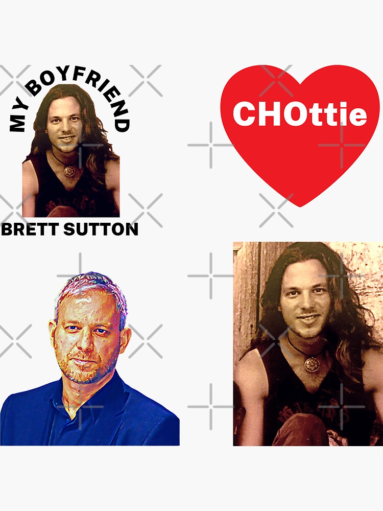 "My Boyfriend Brett Sutton | Young Brett Sutton" Sticker for Sale by ...