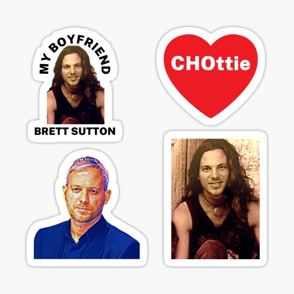 "My Boyfriend Brett Sutton | Young Brett Sutton" Sticker for Sale by ...
