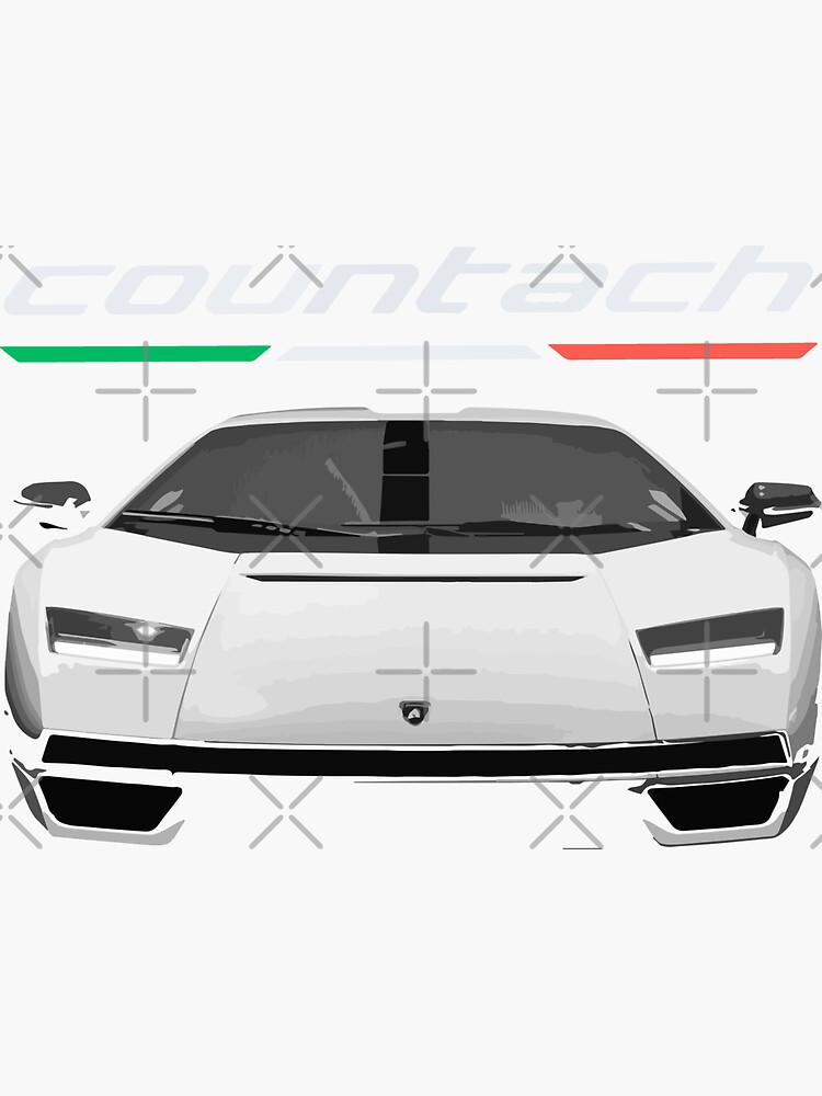 "2022 Countach" Sticker for Sale by FromThe8Tees | Redbubble