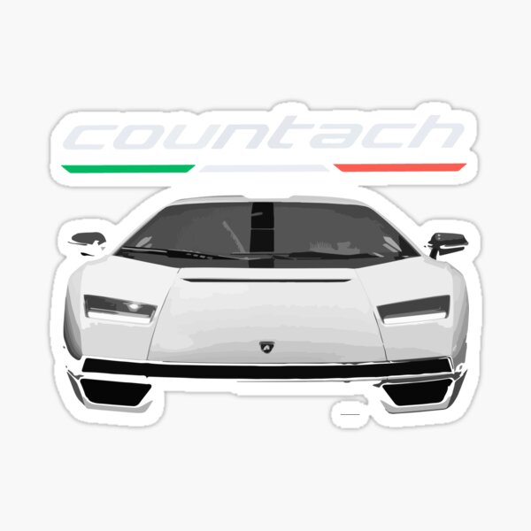 "2022 Countach" Sticker for Sale by FromThe8Tees | Redbubble