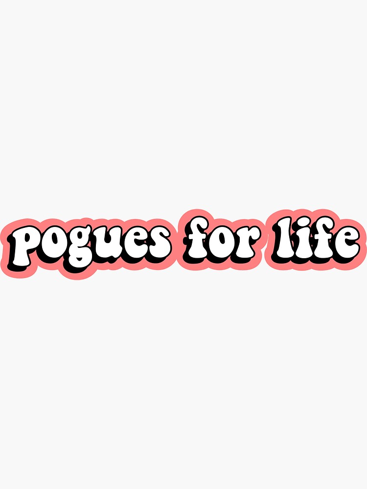 "Pogues For Life Outer Banks" Sticker for Sale by jadynavery | Redbubble