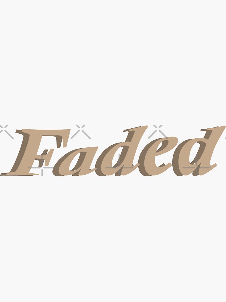 "faded sticker" Sticker for Sale by pandastickers | Redbubble