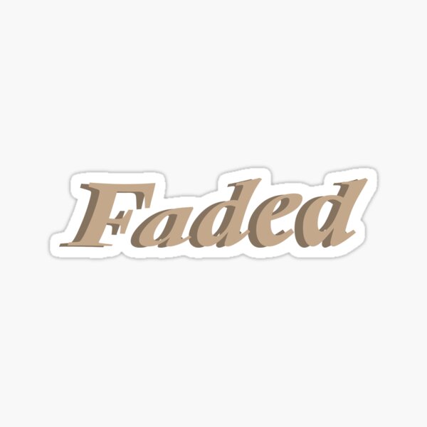 "faded sticker" Sticker for Sale by pandastickers | Redbubble