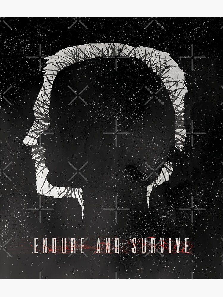 "Endure and Survive Black Edition" Sticker for Sale by BenBou | Redbubble