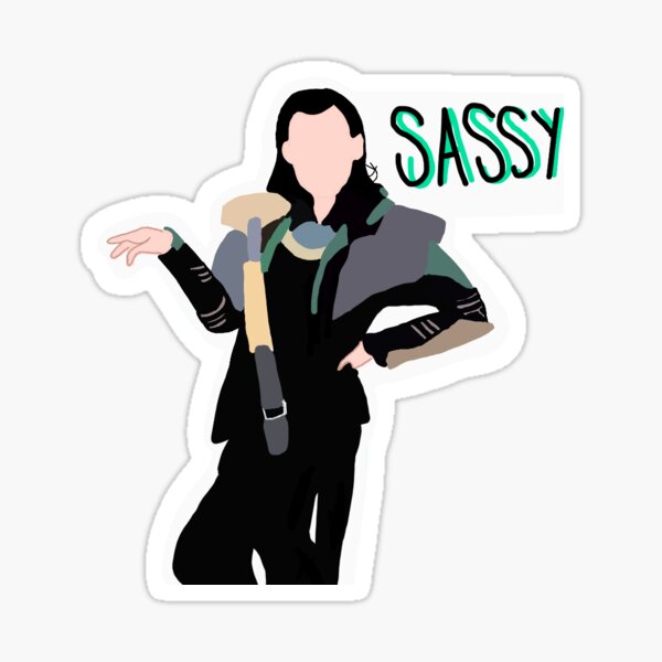 "Sassy Loki" Sticker by AlyDMc | Redbubble