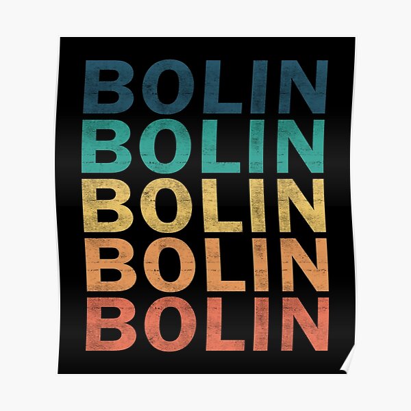 Póster «Camiseta con nombre de Bolin - Camiseta de artículo de regalo ...
