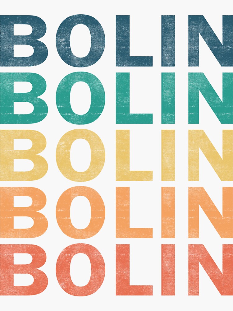 Pegatina «Camiseta con nombre de Bolin - Camiseta de artículo de regalo ...