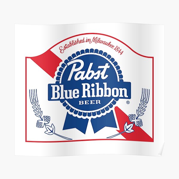 "Pabst Blue Ribbon" Poster for Sale by mikoarjuko | Redbubble