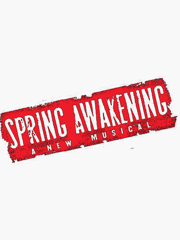 "Spring Awakening Logo" Sticker for Sale by DainBrinkerhoff | Redbubble