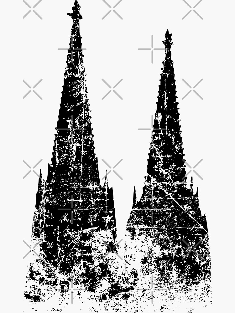 "Cologne Cathedral vintage" Sticker for Sale by theshirtshops | Redbubble
